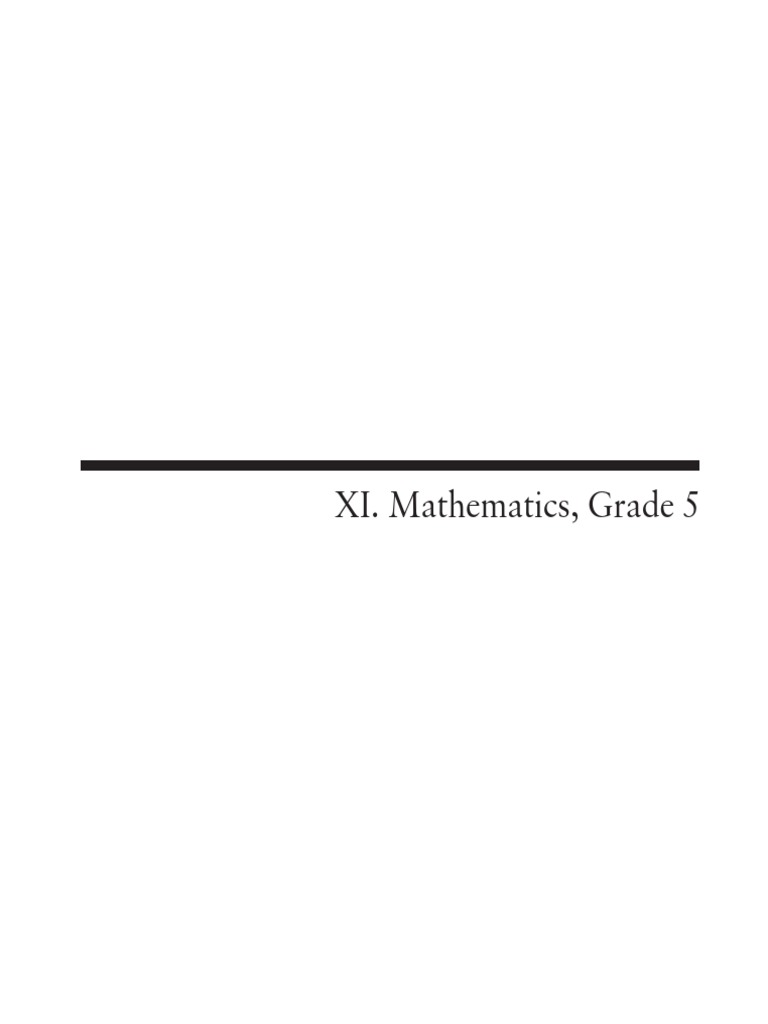 5th Grade MCAS Mathematics Test Overview | PDF | Length | Educational ...