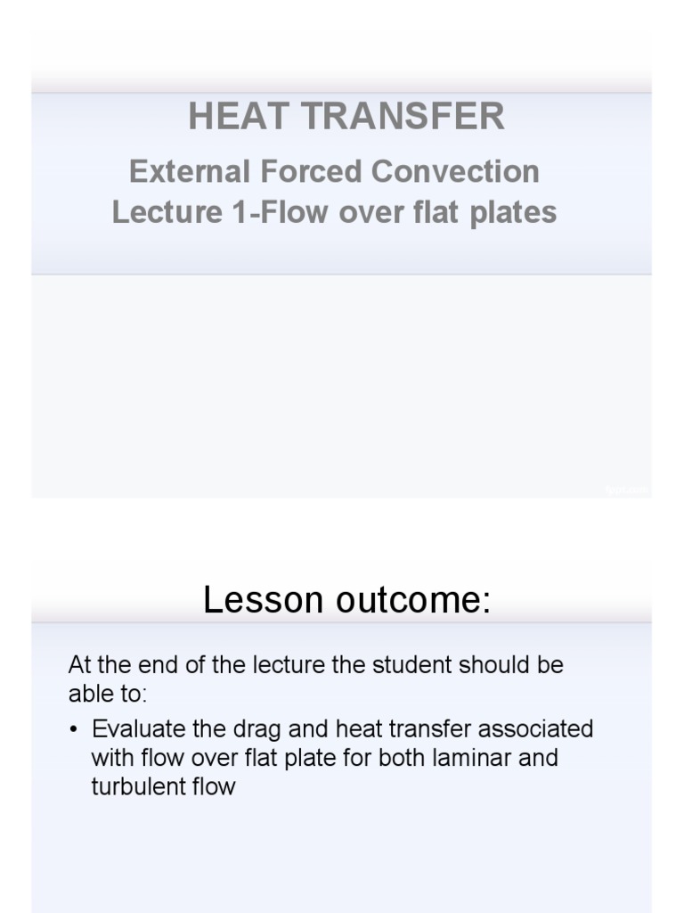 Flow Over Flat Plates - Lecture 2 | PDF | Fluid Dynamics | Boundary Layer