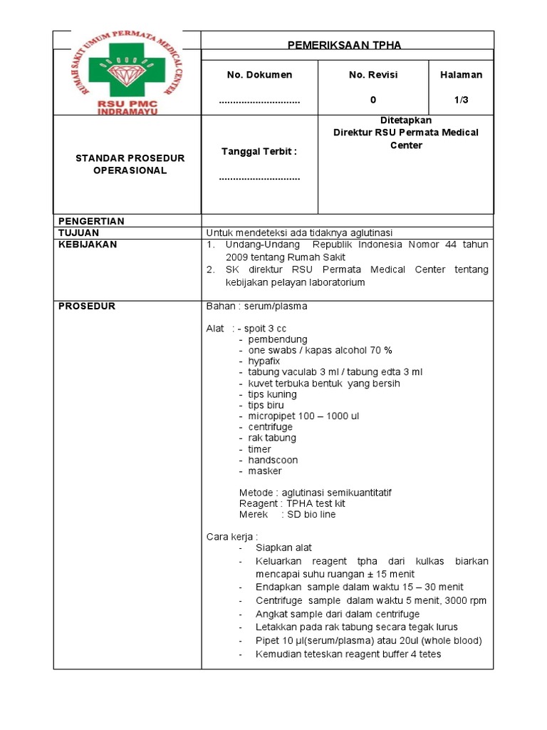 3.pemeriksaan Tpha | PDF