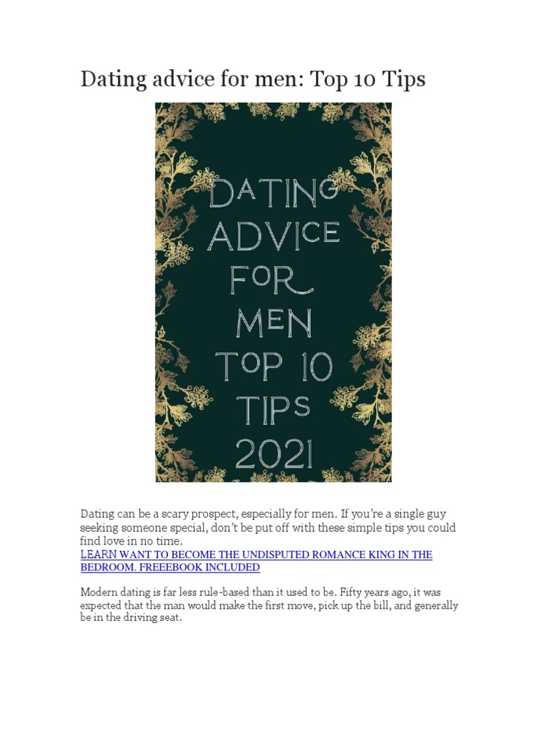 Top 10 Dating Tips for Men | PDF | Self-Improvement
