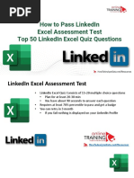 Free Excel Assessment Test Samples | PDF | Microsoft Excel | You Tube