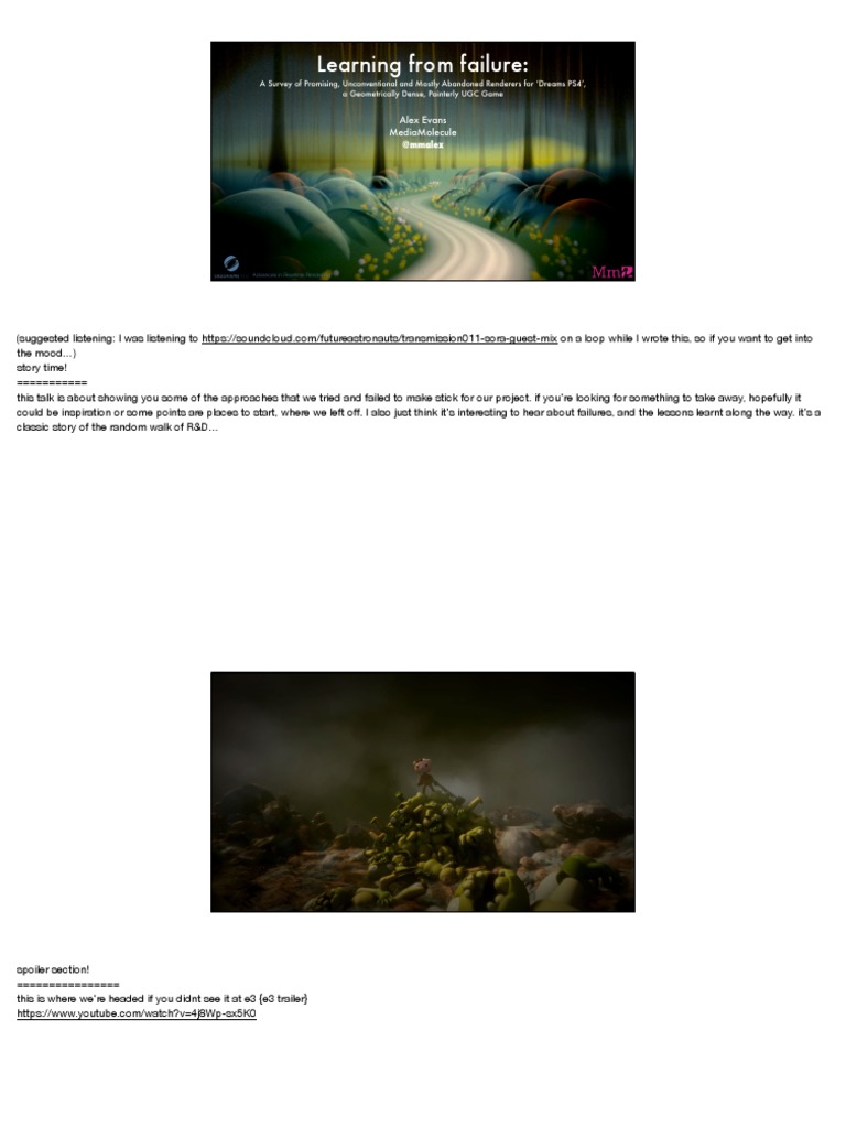 AlexEvans SIGGRAPH 2015 SML | PDF | Rendering (Computer Graphics) | Shader