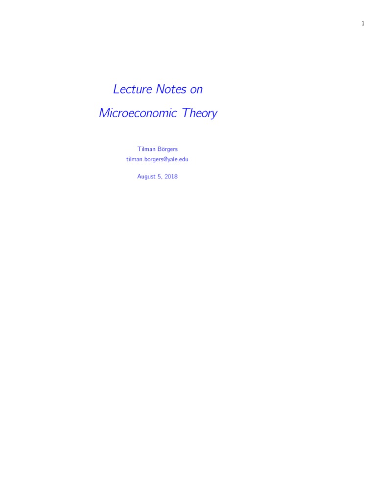 Micro | PDF | Supply And Demand | Economic Equilibrium