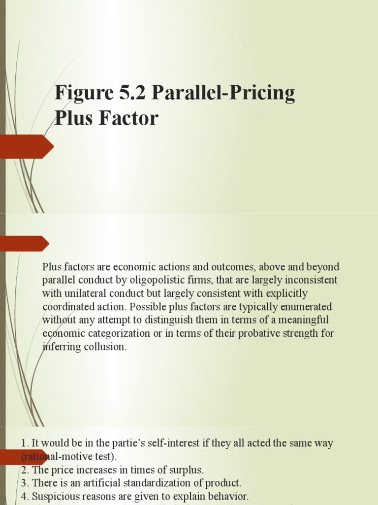 Figure 5.2 Parallel-Pricing Plus Factor | PDF | Market (Economics) | Prices