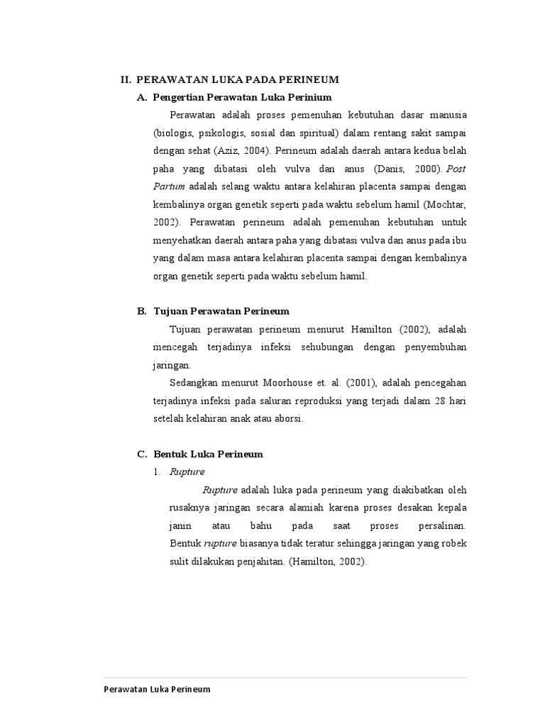 SOP Perawatan Luka Perineum | PDF