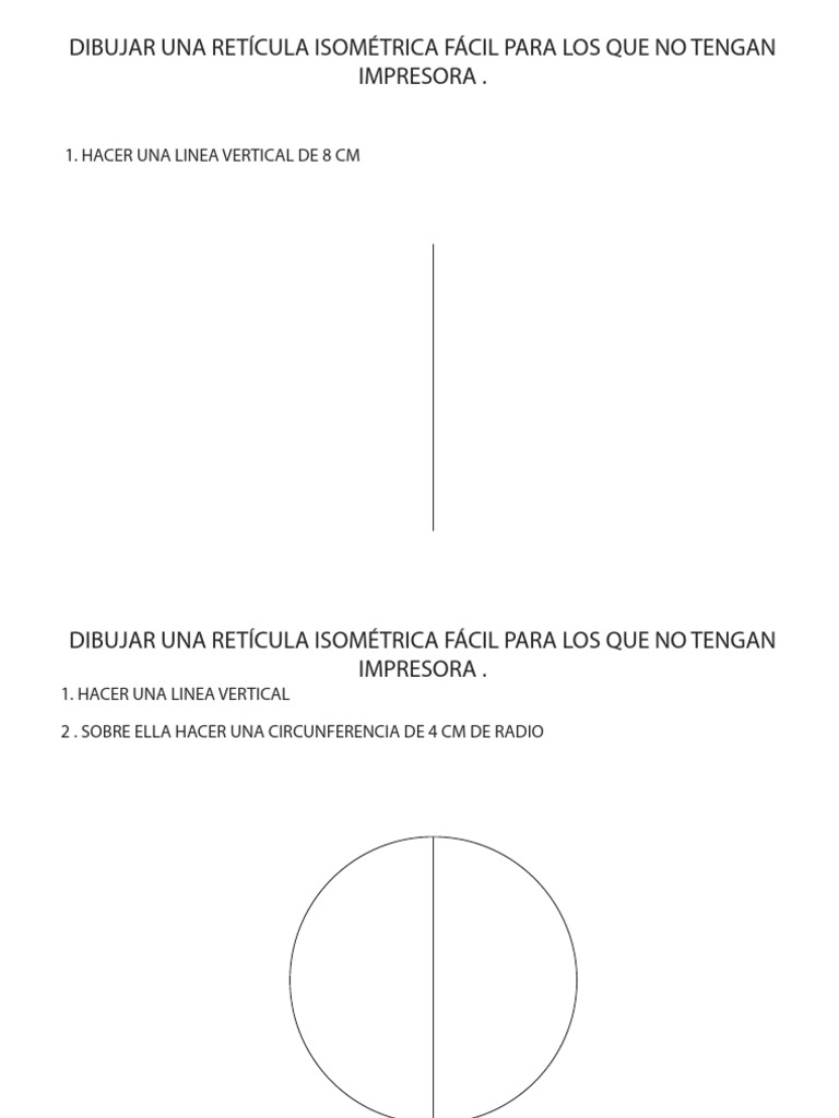 Cómo Dibujar Retícula Isométrica Sin Impresora | PDF | Geometría