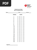 Answer Sheet of 40 Questions | PDF