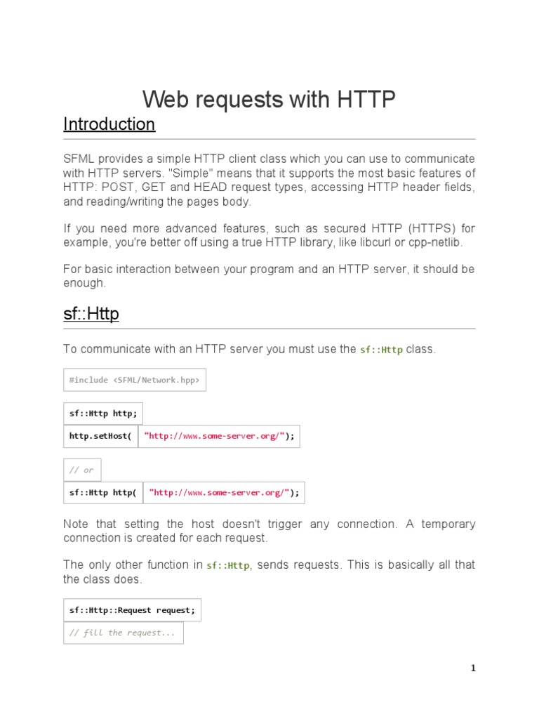 Web Requests With HTTP 18 | PDF | Hypertext Transfer Protocol | World ...