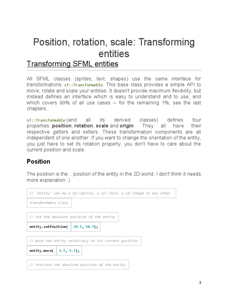 Transforming Entities 10 | PDF | Vertex (Graph Theory) | Rotation