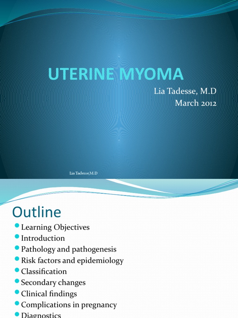Uterine Myoma | PDF | Uterus | Human Reproduction