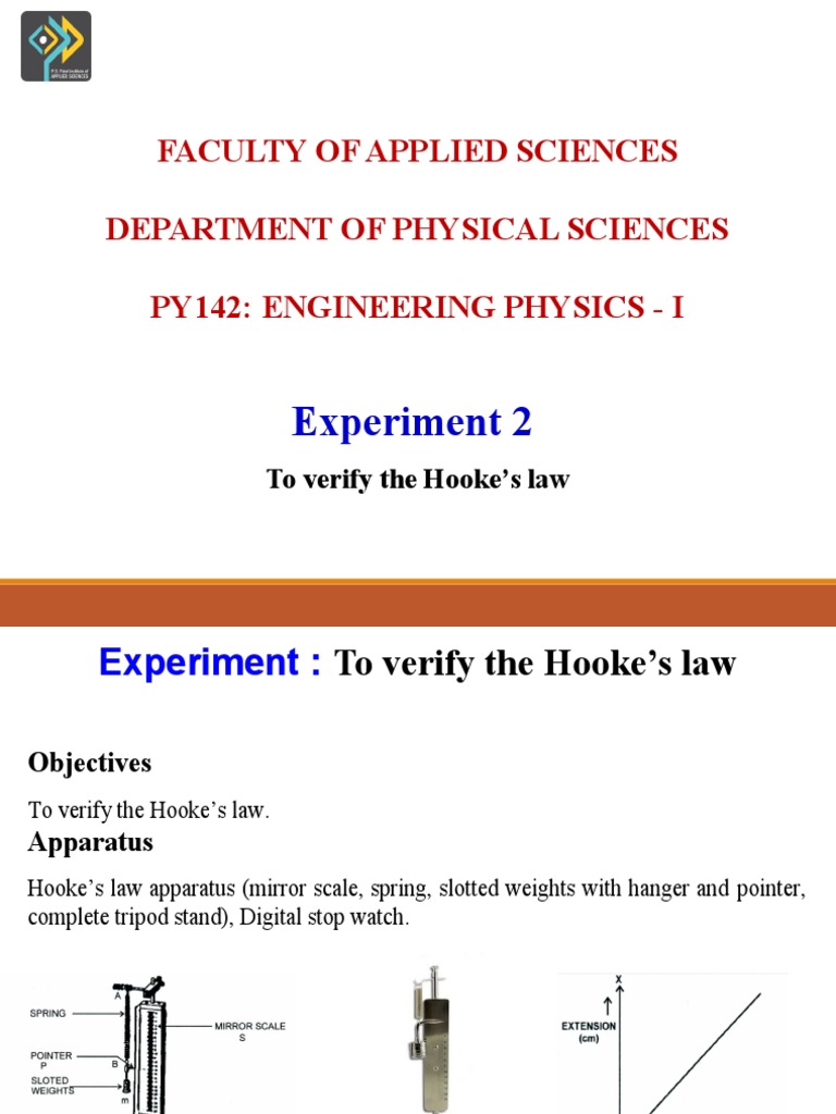 Experiment 2: Faculty of Applied Sciences Department of Physical ...