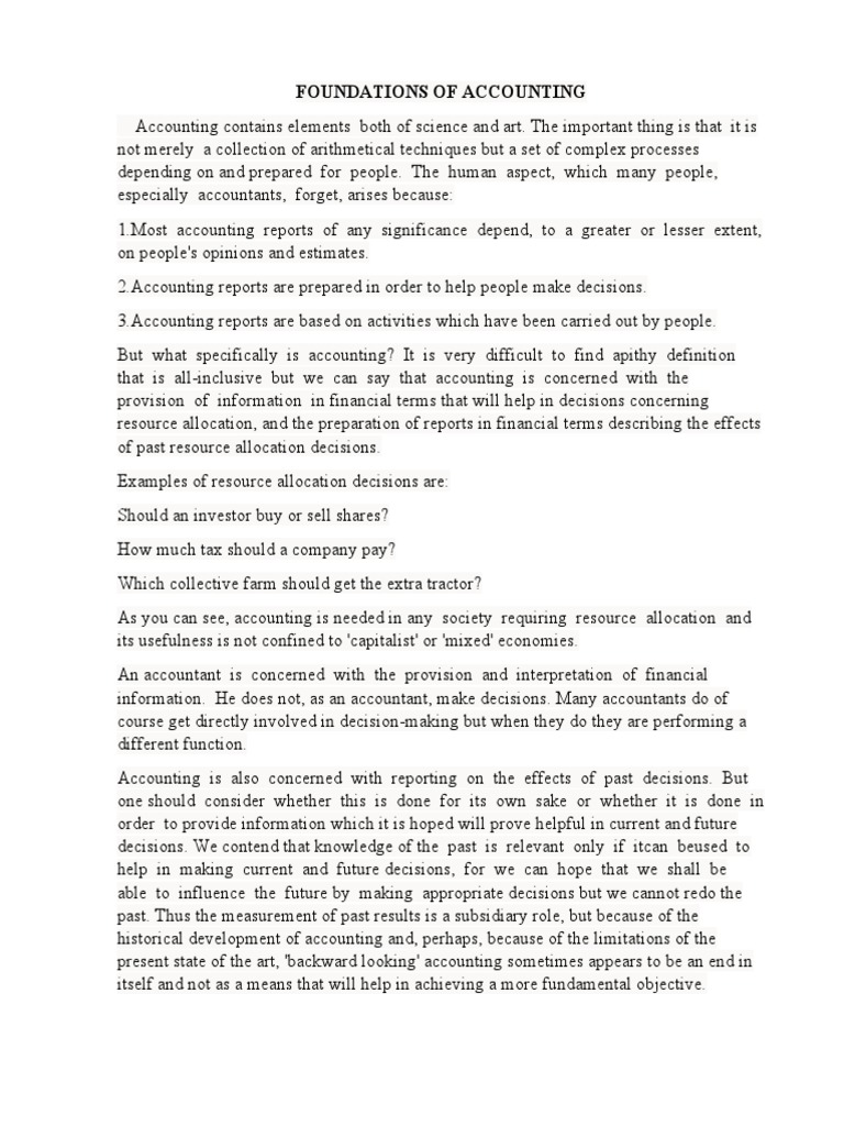 Foundations of Accounting | PDF | Accounting | Information