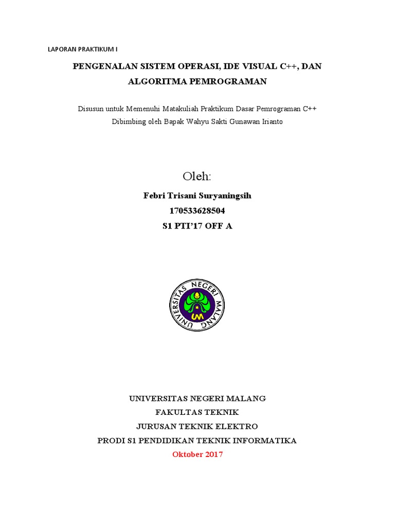 Mengulas Dasar Teori Sistem Operasi, IDE Visual C++, dan Algoritma ...