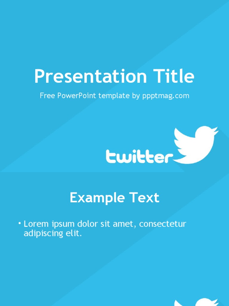 Twitter PowerPoint Template | PDF