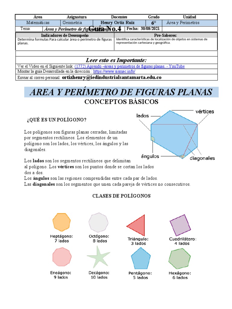 Figuras Planas | PDF | Polígono | Rectángulo