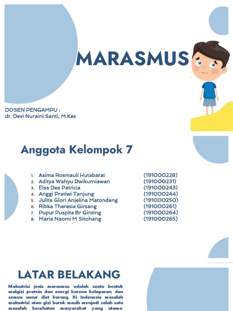 Marasmus: Penyebab dan Pencegahan | PDF | Kesehatan Holistik