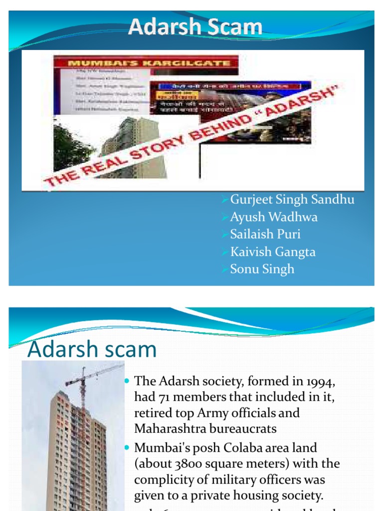 Adarsh Scam | Download Free PDF | Independent India | Politics Of India