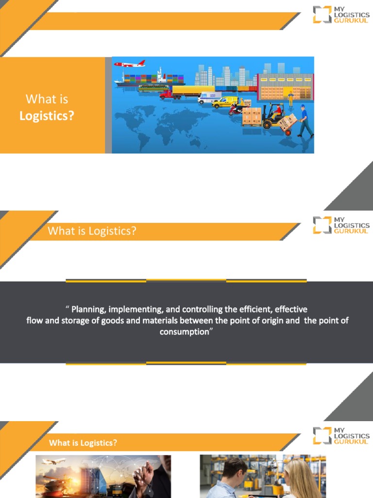 Introduction To Logistics | PDF | Logistics | Transport