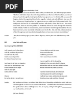 Oath Taking Ceremony Program Script | PDF | Religion & Spirituality