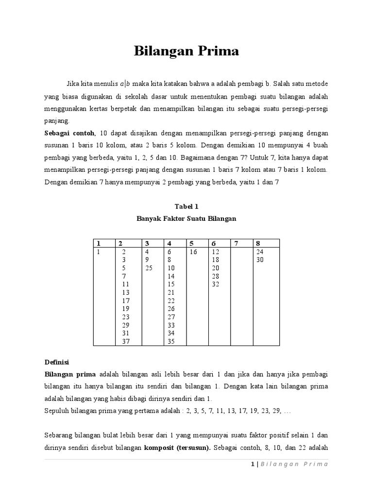 083311180319bilangan Prima | PDF