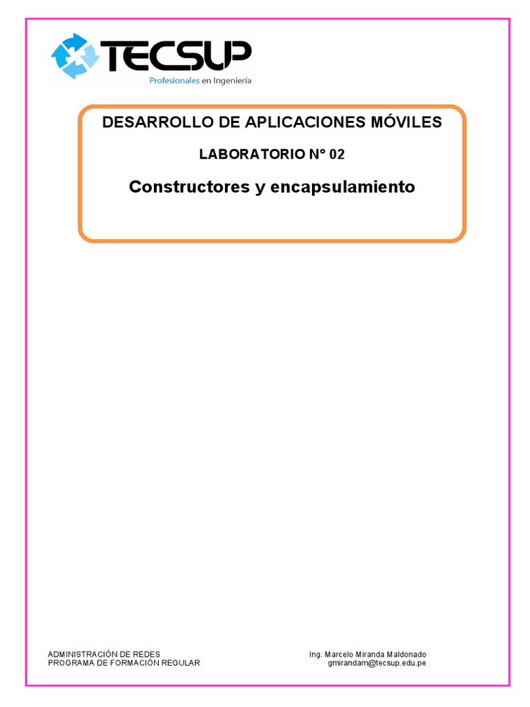Constructores y Encapsulamiento Java | PDF | Java (lenguaje de programación) | Objeto (informática)