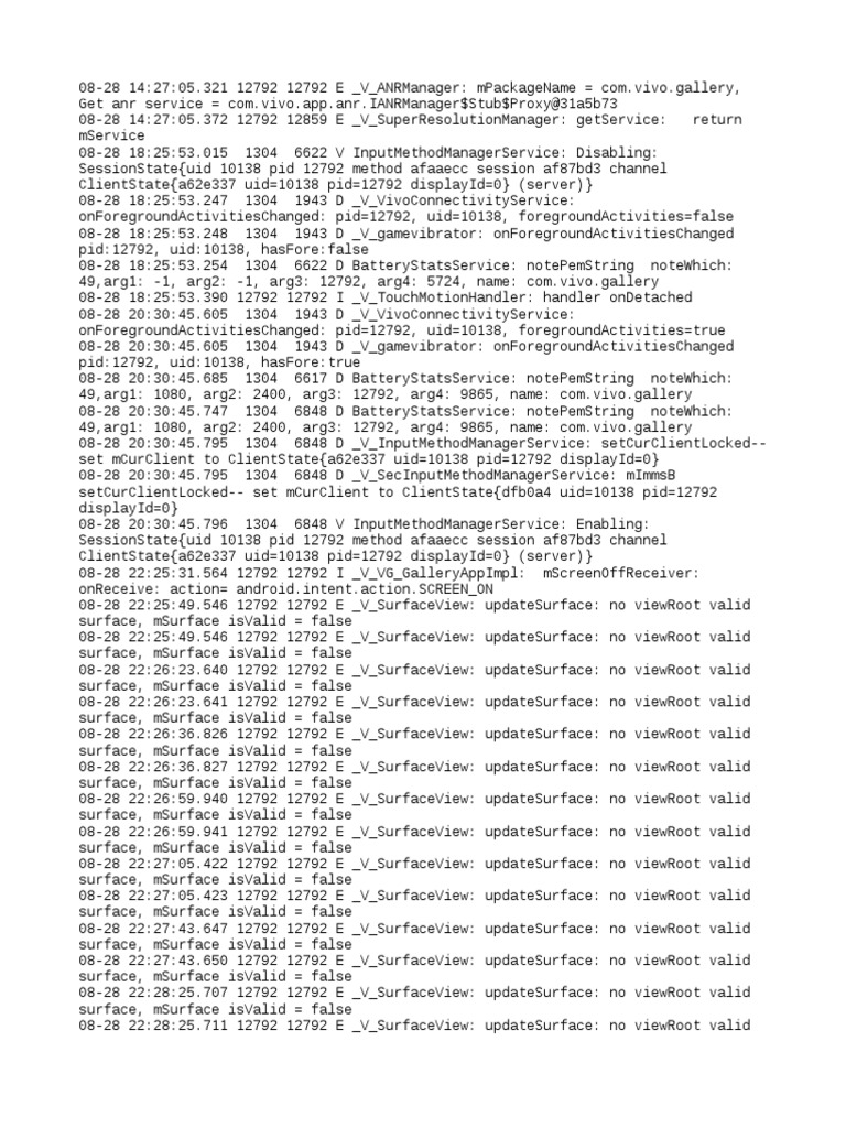 Log | PDF | Android (Operating System) | Software Development