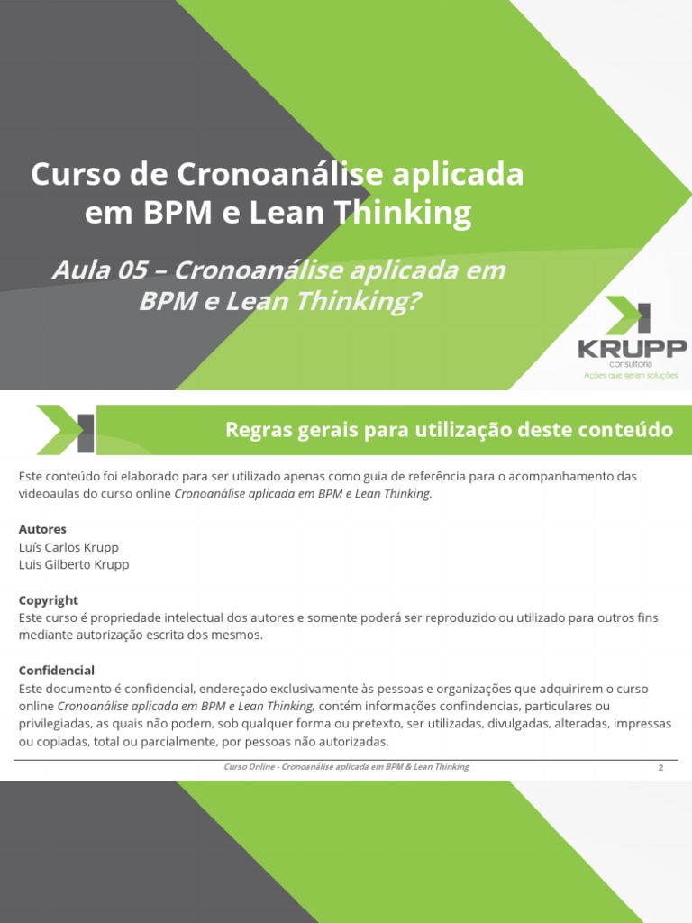 APOSTILA+CRONOANÁLISE+ +aula+05+ +Cronoanálise+Aplicada+Em+BPM+e+Lean+Thinking | PDF ...
