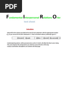FIRO-B Instrument | PDF