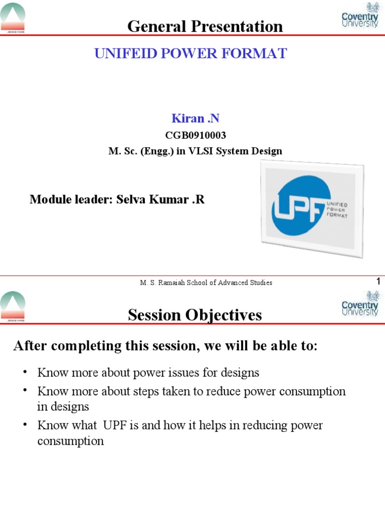 General Presentation: Unifeid Power Format | PDF | Hardware Description ...