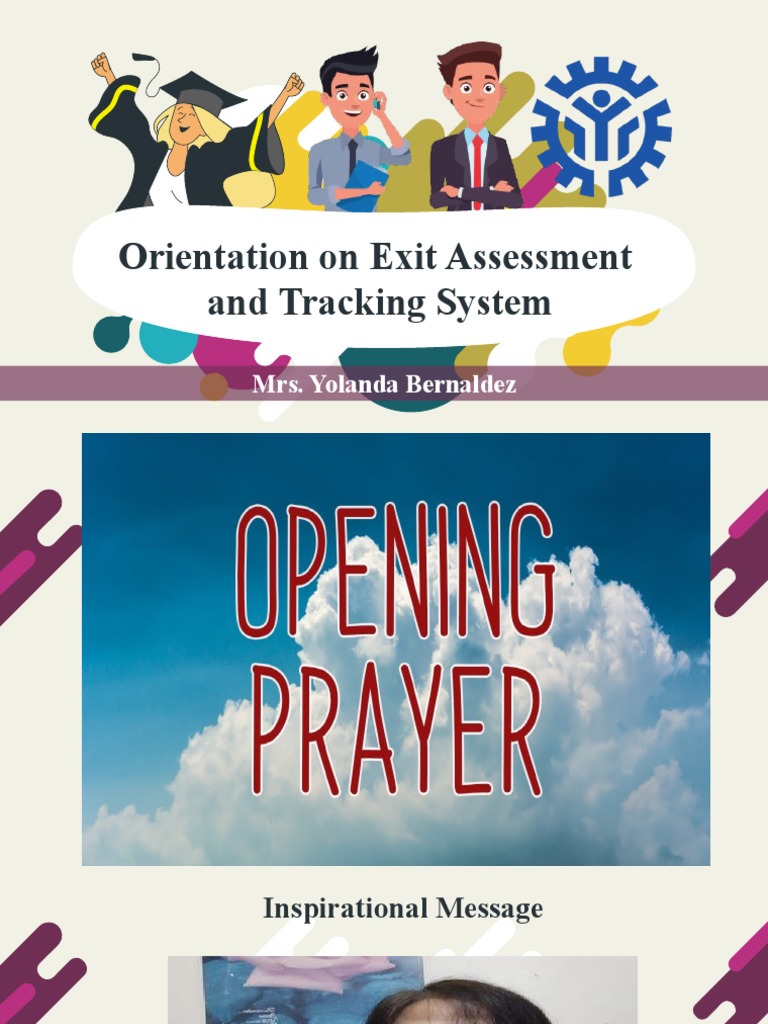 Orientation On Exit Assessment and Tracking System | PDF | Design ...