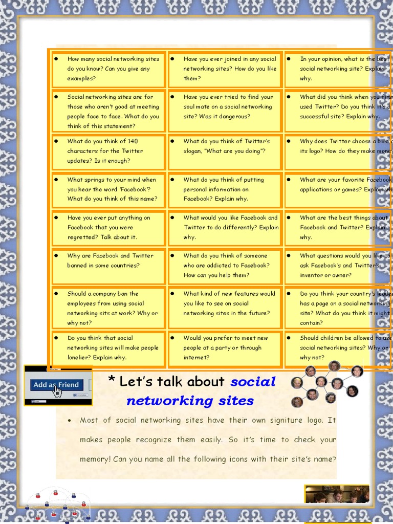 Exploring Social Networking Sites | PDF | Social Networking Service ...