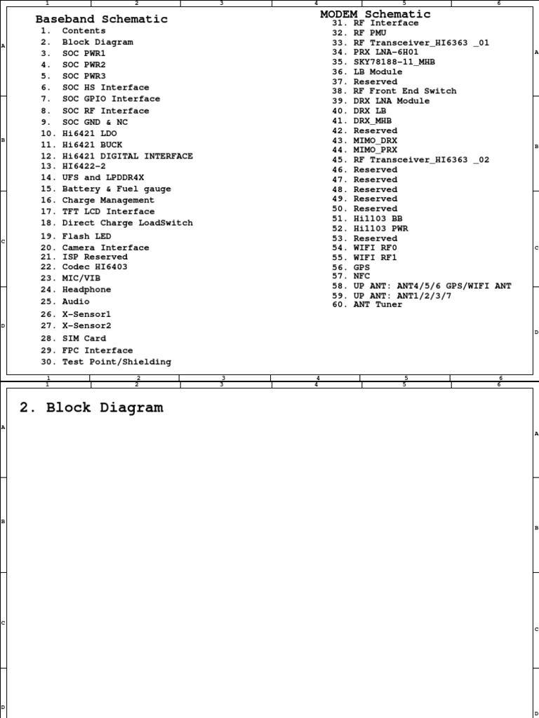 MODEM Schematic Baseband Schematic | PDF | Electronic Engineering ...