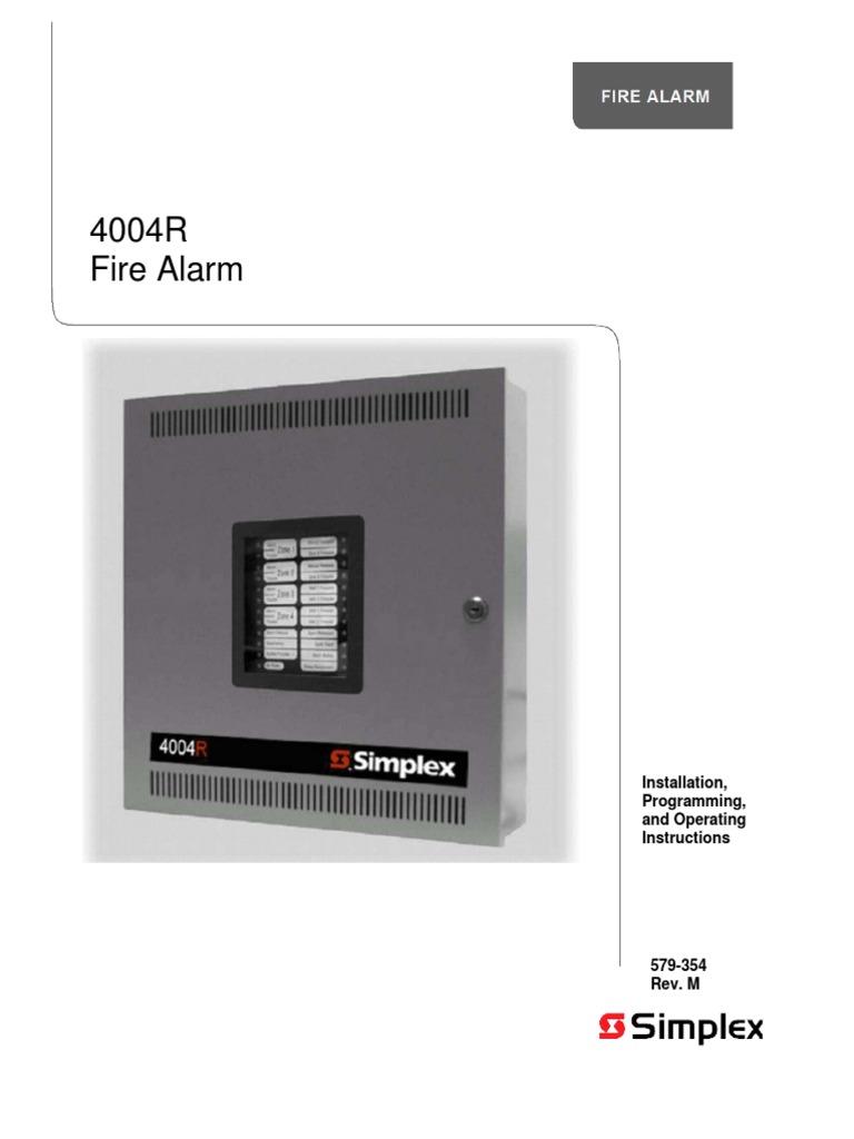 01.-Panel Descarga 4004R (579-354) | PDF | Fire Sprinkler System ...