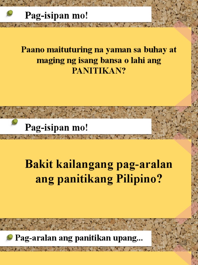 Pag Isipan Mo! | PDF