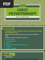 Chest Physio, Manual Techniques | PDF | Exhalation | Clinical Medicine