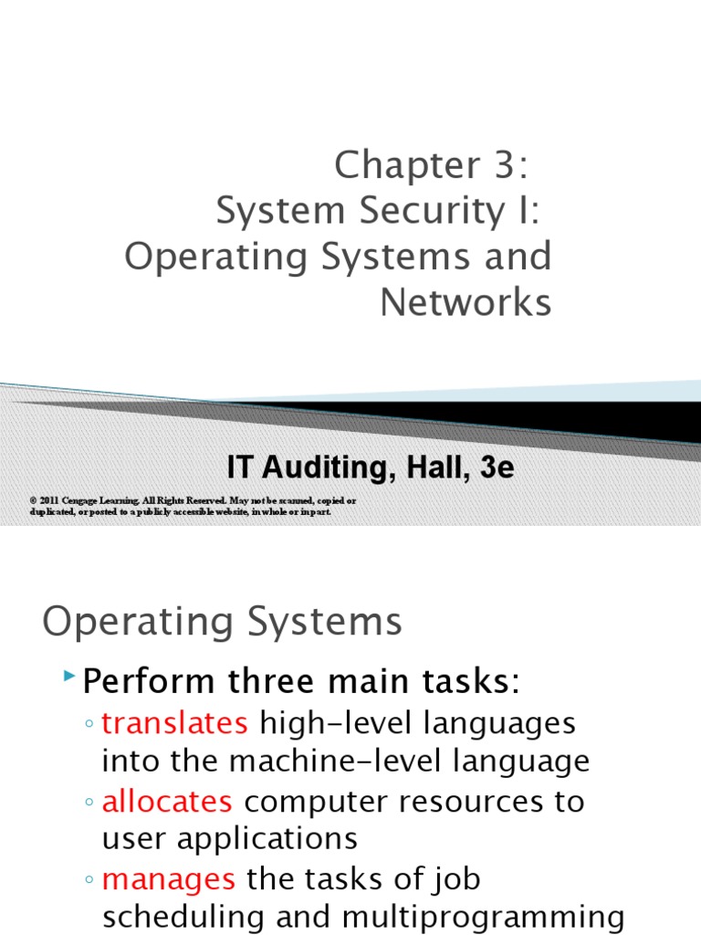 Ch3 - System Security - OS and Networks | PDF | Computer Network | Internet