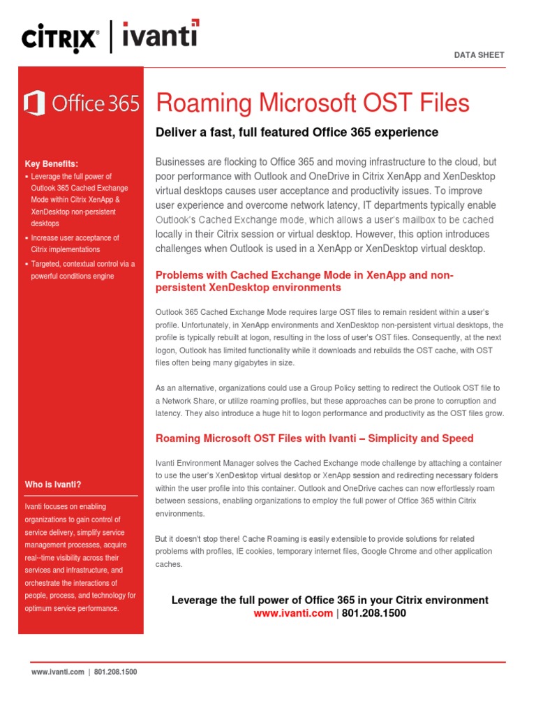 Citrix Office 365 - Roaming Microsoft OST Files | PDF | Citrix Systems ...