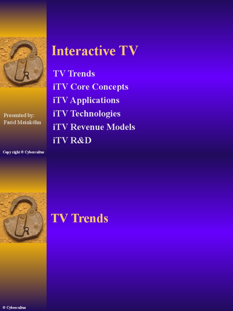 iTV Overview | PDF | Video | Media Formats