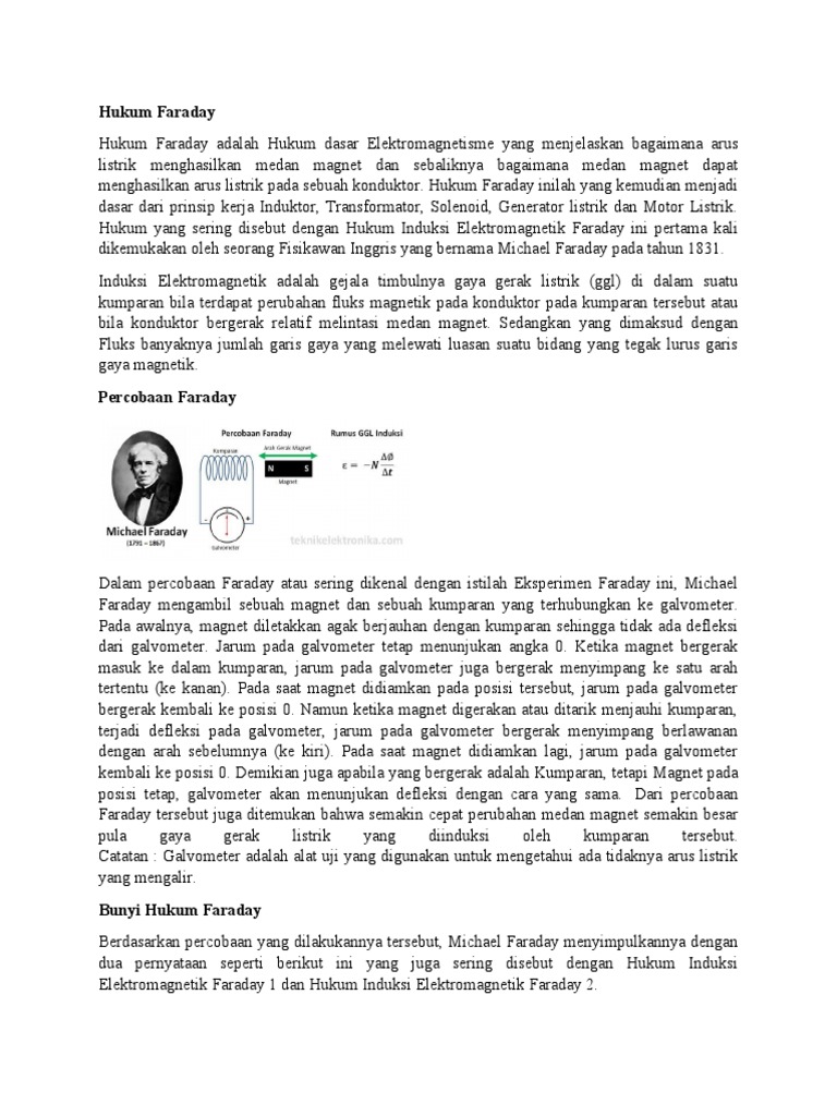 Landasan Teori HK Faraday | PDF