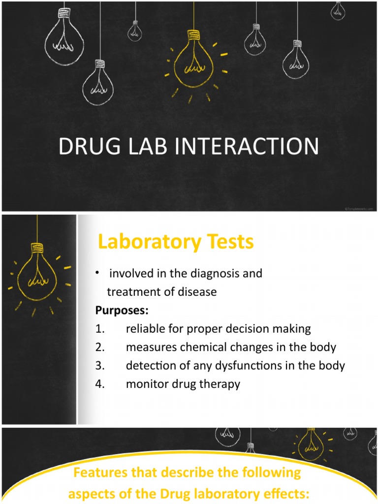 Drug Lab Interaction Final | PDF | Creatinine | Hypoglycemia
