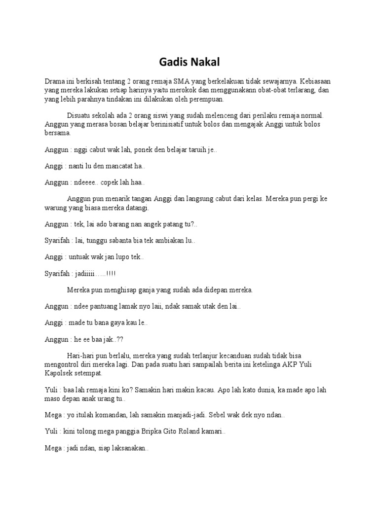 Gadis Nakal | PDF