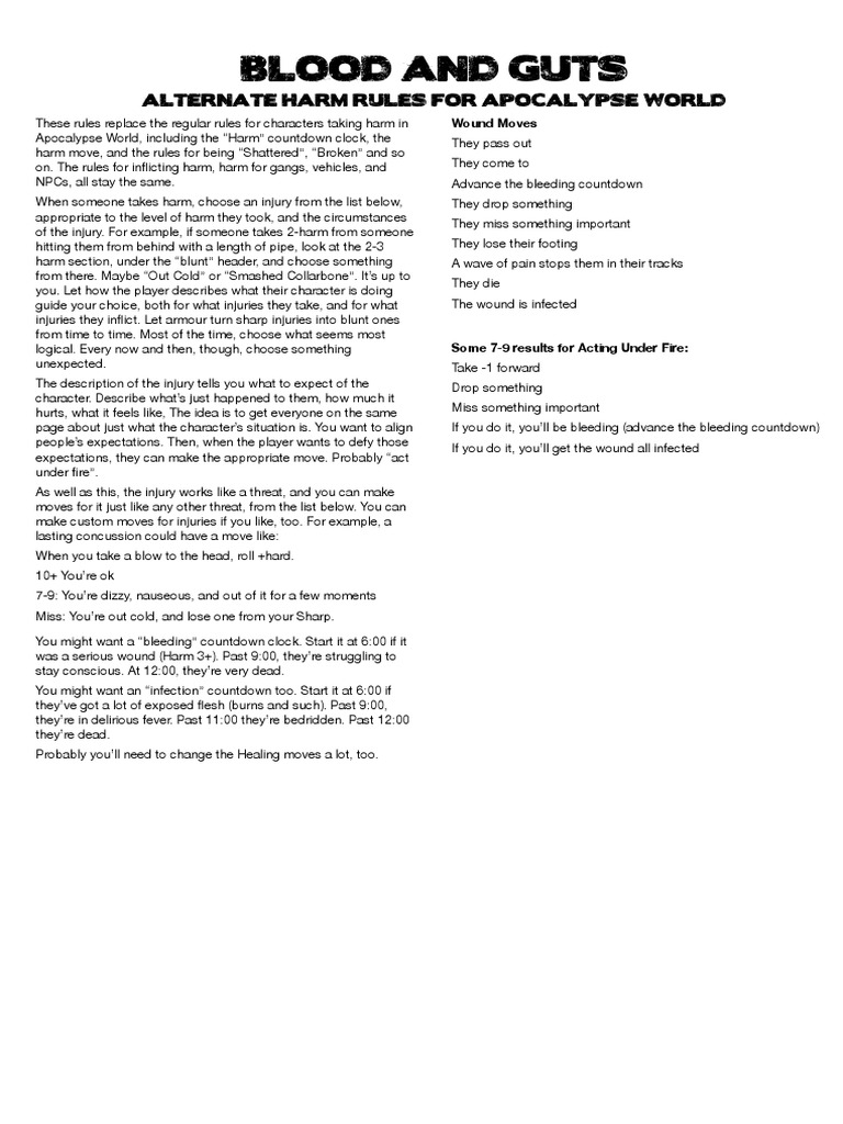 Blood and Guts | PDF | Diseases And Disorders | Medical Specialties