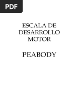 Escala de Desarrollo Motor PDMS-2 PDF | PDF | Sicología | Salud y bienestar