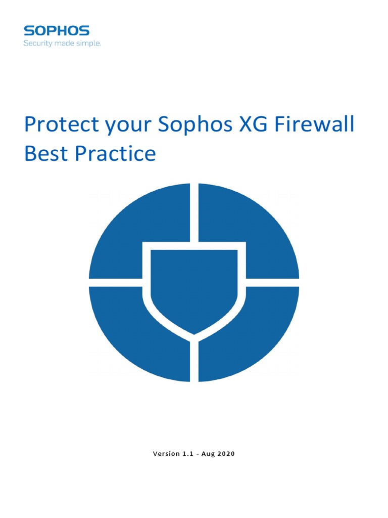 8372 Securing Your Sophos Xg Firewall Best Practice Guide Pdf