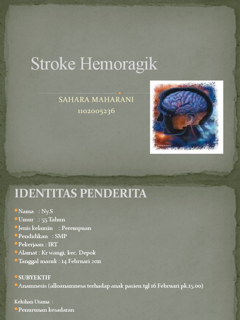 Stroke Hemoragik | PDF