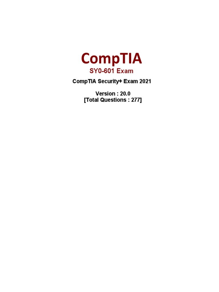 Sy0 601 | PDF | Security | Computer Security