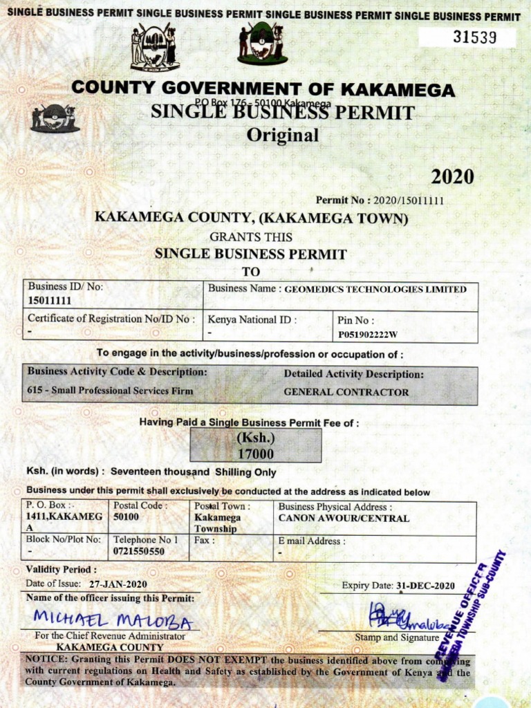 NCA2020C5084 - Trade License | PDF