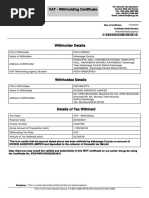 Acknowledgement Receipt For Tax Compliance Certificate | PDF