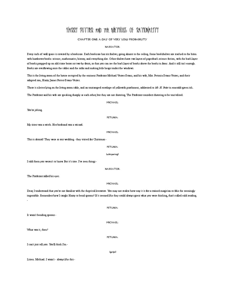 Chapter One | PDF | Harry Potter