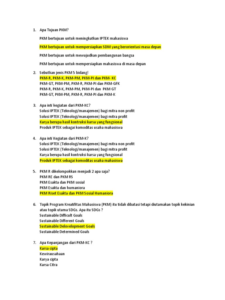 SOAL QUIZIZ Lat. 1 | PDF